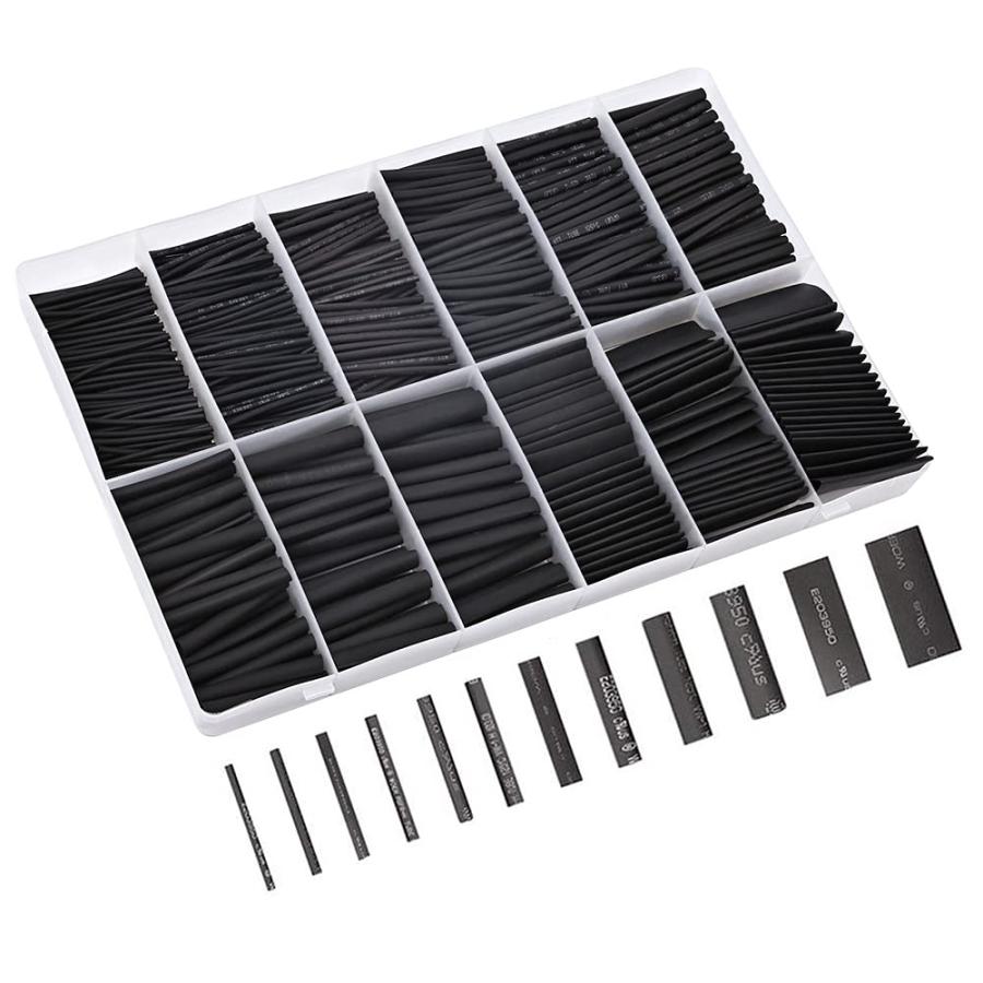 熱収縮チューブ 715ピースセット 収縮チューブ 絶縁 防水 12サイズ 2mm〜20mm 収縮率2：1 高難燃性 収納ケース付き : 39SHOP - 通販 - Yahoo!ショッピング