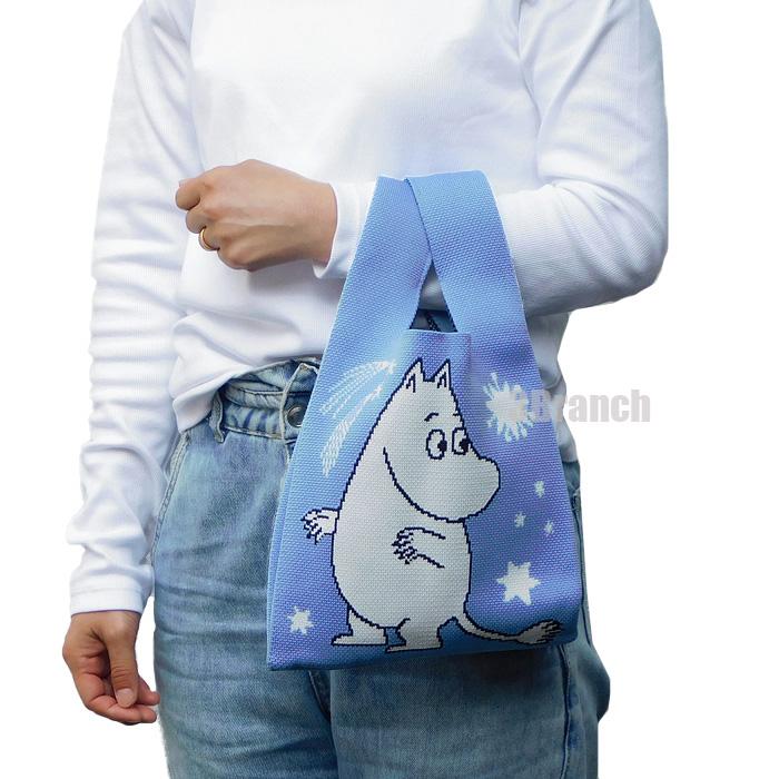 MOOMIN ムーミン ニット トートバッグ レディース キッズ ニットバッグ 手提げバッグ かばん 鞄 小さめ リトルミイ スナフキン リトルミィ ミイ ミィ : 3Branch - 通販 ...