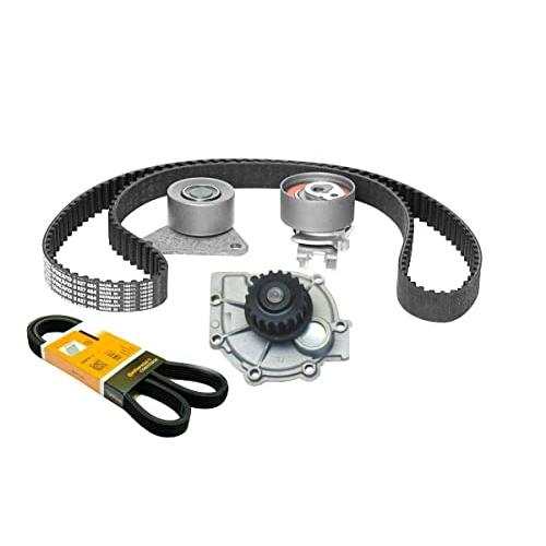 ボルボ C70 V70 タイミングベルトキット(3点セット) + ウォーターポンプ + ドライブベルト 計5点セット 30731727 ...