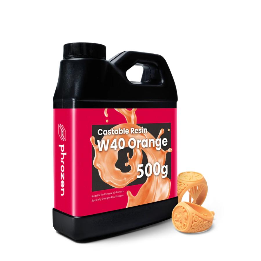 Phrozen フローズン 純正 鋳造用 キャスタブル W40 （オレンジ） レジン 500g [FMTJWCAW4S] : 参次元工房Yahoo!店 - 通販 - Yahoo!ショッピング