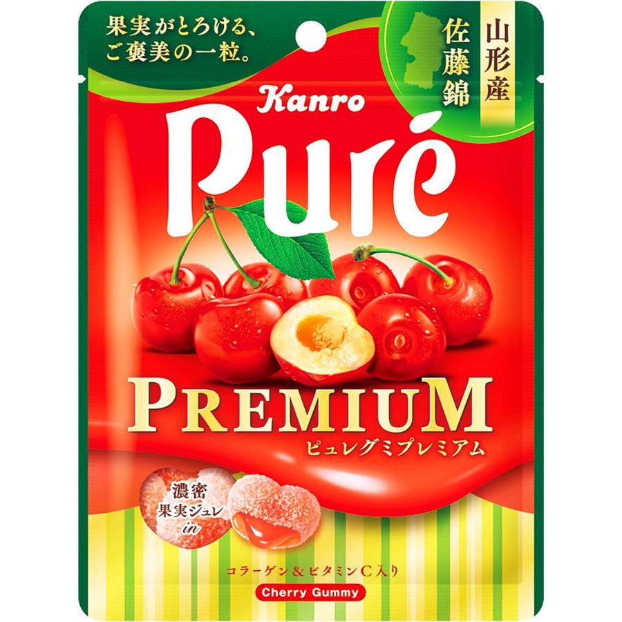Pure(カンロ) ピュレグミプレミアム 佐藤錦 山形産 54g×10袋セット さくらんぼ : 3n store - 通販 - Yahoo!ショッピング