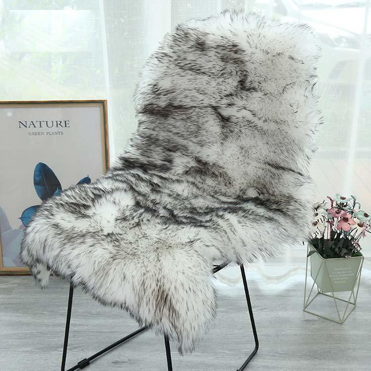 マット 洗える ラグ 暖かい シャギーラグ ふわふわ ファー ムートンラグ 椅子 小さめ 60×90cm 60×100cm フェイク ソファー ...