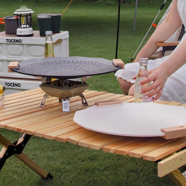 プレート 家庭用 焼肉 鉄板 35cm BBQ 多機能 コンロ 麦飯石 キャンプ キャンプ用品 フライパン式 ソロキャンプ パン ガスコンロ IH : 3Qヤフーショップ - 通販 ...