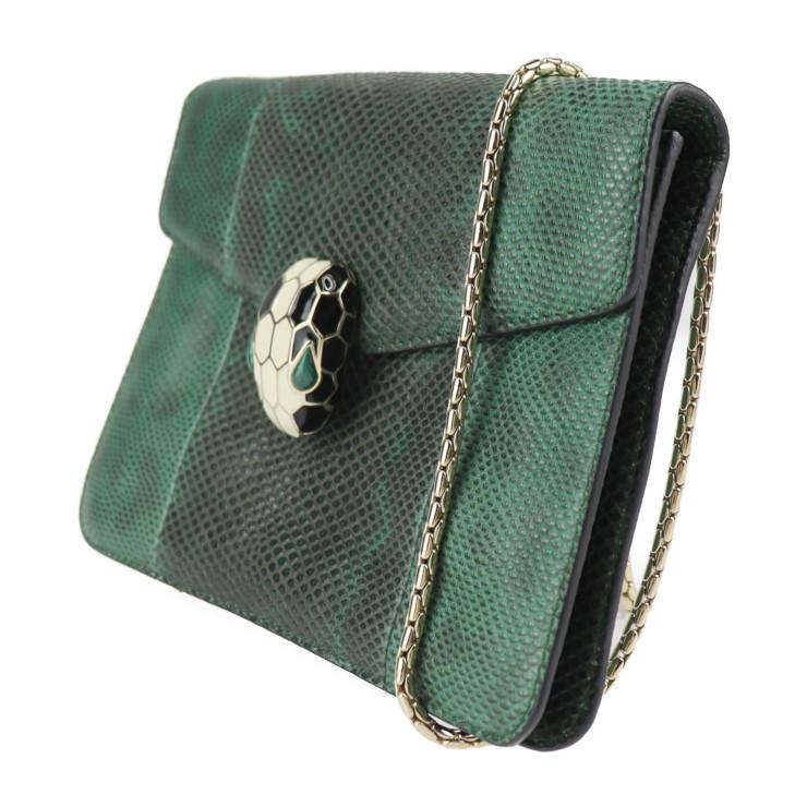BVLGARI 美品 ブルガリ セルペンティ ショルダーバッグ レザー BVLGARI 美品 ブルガリ セルペンティ ショルダーバッグ レザー