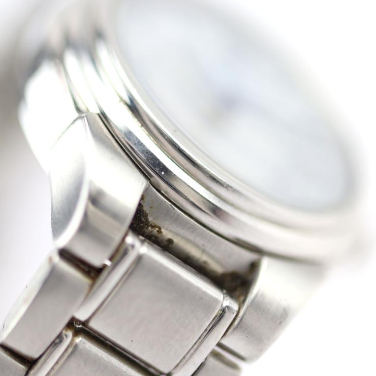 CITIZEN シチズン エコドライブ E011-S027144 腕時計 ステンレススチール シルバー ホワイト文字盤 ソーラー デイト【本物保証】 : 2424021007025 : 3R ...