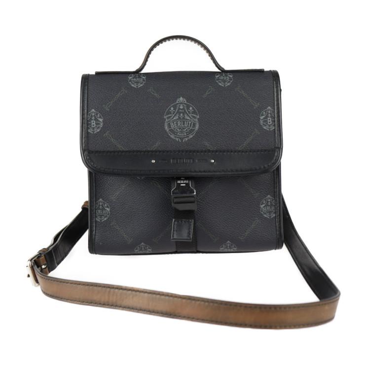 Berluti ベルルッティ リポーター スモール ショルダーバッグ PVC レザー ブラック シルバー金具 2WA【本物保証】 : 3R boutipue - 通販 - Yahoo!ショッピング