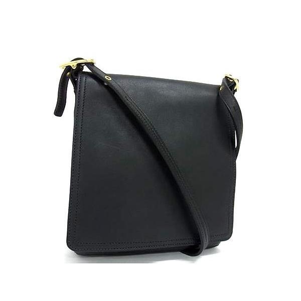 COACH（コーチ） ショルダーバッグ ポシェット レザー 9821 オールドコーチ ゴールド金具 ブラック クロスボディバッグ【本物保証 ...