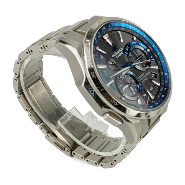 CASIO（カシオ） OCEANUS 腕時計 OCW-G1000 チタン ブルー GPS ハイブリッド ソーラー 電波【本物保証】 : 3R ...