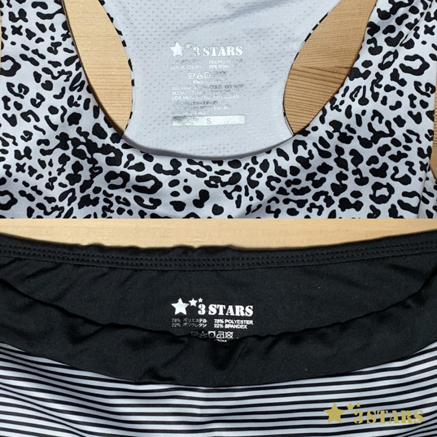 3STARS ヒョウ柄 ヨガウェア 上下セット レギンス トップス セクシー スポーツウェア スポブラ カップ付き 3S-N016 : 3s-n016 : 3STARS Yahoo ...