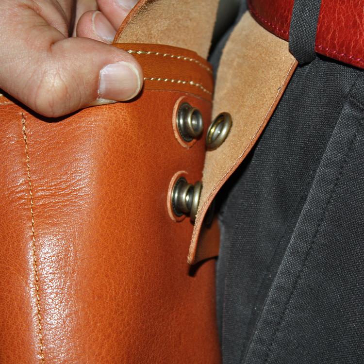 セール中 TOOL-LAB. レザー ワーク ポケット "DOPE ドープ " 小物入れ 栃木レザー ヌメ革 BLACK CAMEL 日本製 ...