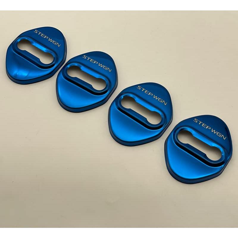 MEKOMEKO ホンダ 新型 ステップワゴン RP系 ストライカー カバー ドアロック メッキ アクセサリー 内装 パーツ ステンレス 4PCS 取り付け簡 STEPW : 4Speed ...