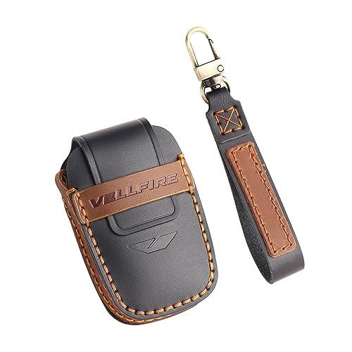 LEXLEY 新型キーケース 登場 トヨタ VELLFIRE ヴェルファイア 30系 40系 専用 本革 キーケース レザー キーカバー キーホルダー スマートキーケース VELLFIREロ ...