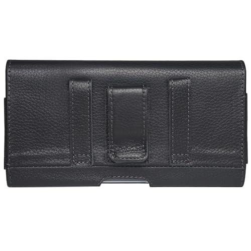 スマホ ベルトケース QBeau スマホホルダー ベルト スマホケース ベルト通し 携帯ホルダー 携帯ケース 携帯ポーチ 横型 革 マグネット開閉 iPhone 16/15/14/13/1 ...