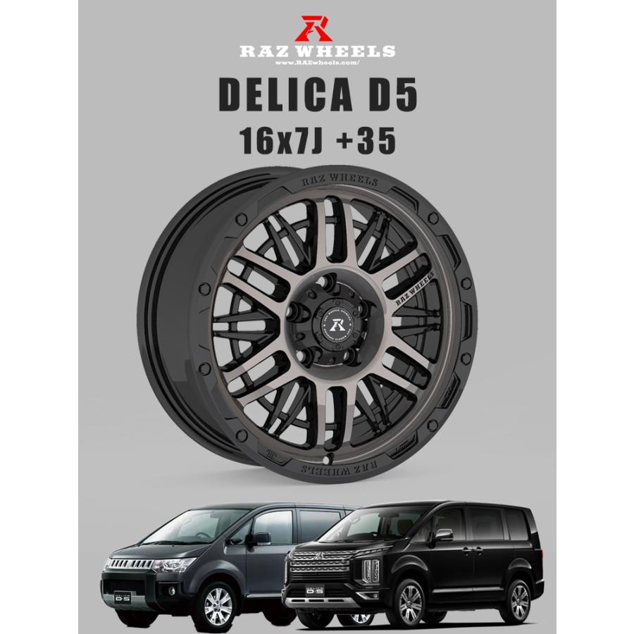 三菱 DELICA D5/RAV4 三菱デリカD5 トヨタRAV4 RAZ CV01 16x7J ＋35 : 4X4CRAZE - 通販 - Yahoo!ショッピング
