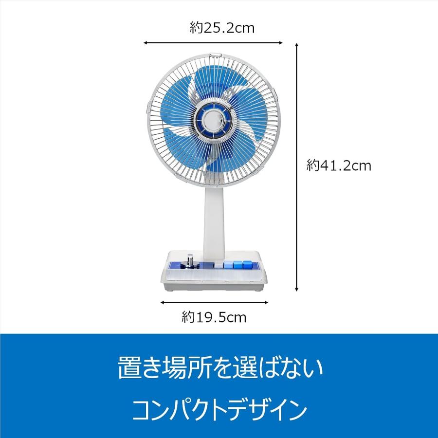 KOIZUMI（コイズミ） 昭和風のレトロで懐かしい、ミニ扇風機。 風量3段階 首振り オフタイマー付き ブルー KLF-2035/A : クラストストア - 通販 - Yahoo!ショッピング