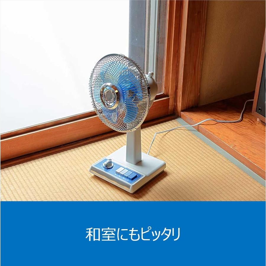 KOIZUMI（コイズミ） 昭和風のレトロで懐かしい、ミニ扇風機。 風量3段階 首振り オフタイマー付き ブルー KLF-2035/A : クラストストア - 通販 - Yahoo!ショッピング