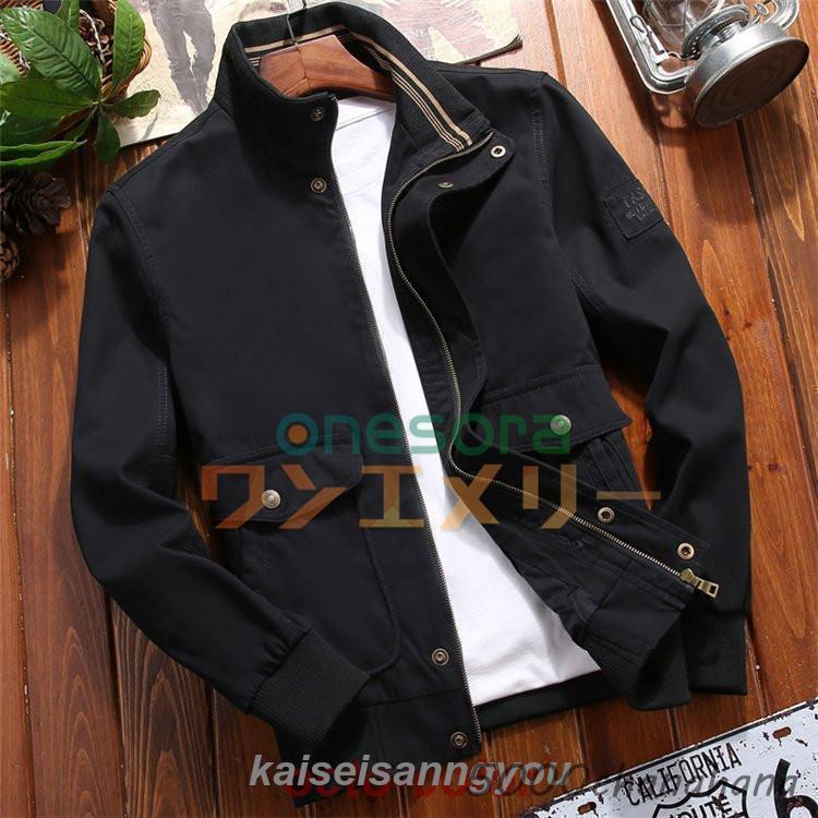 メンズ ミリタリー アウター ジャンパー 秋服 スタンドカラー メンズ