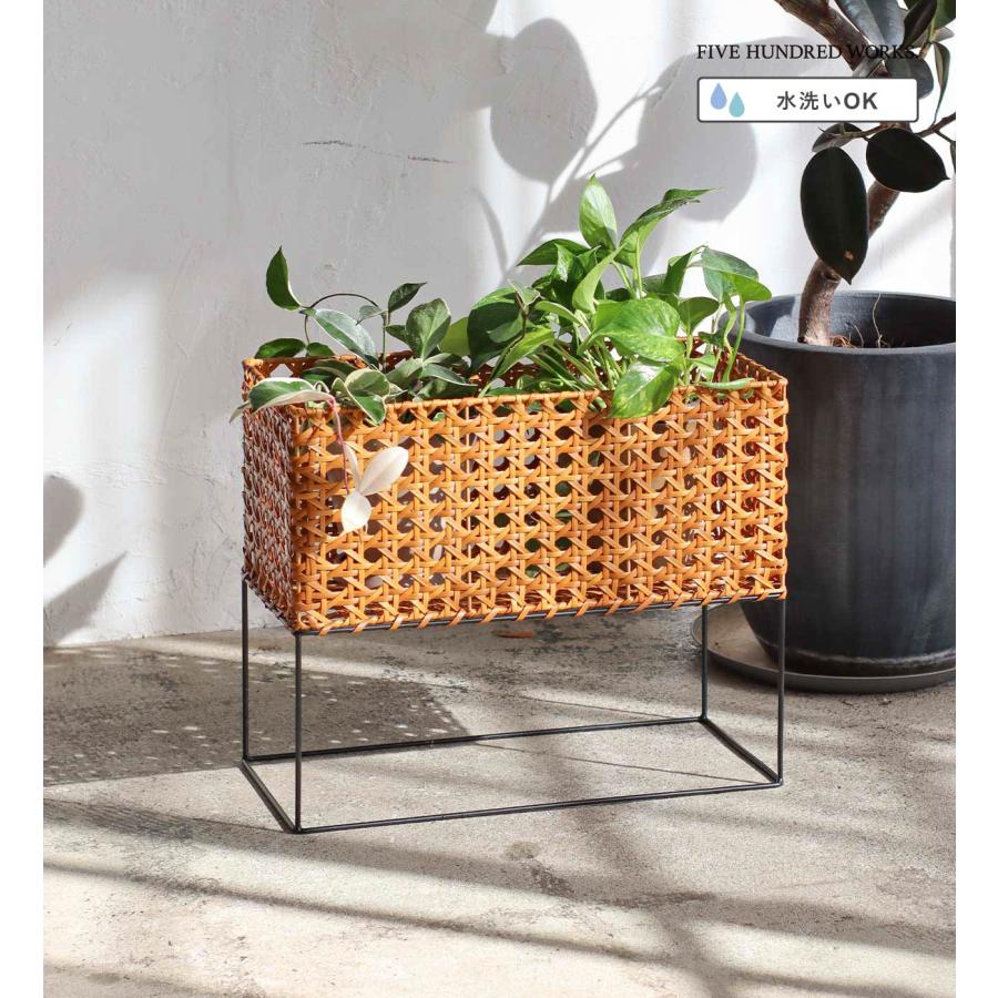 プランターラック 花台 フラワースタンド 公式 ユティルオクタ ポットスタンドL ワイド : ファイブハンドレッドワークス - 通販 ...
