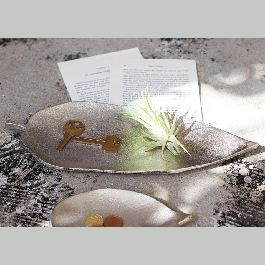 公式 おしゃれ アルミ 小皿 アクセサリートレイ ナチュラル ハンドメイド 小物収納 サントリナ アルミリーフトレイ Lサイズ IGF ...