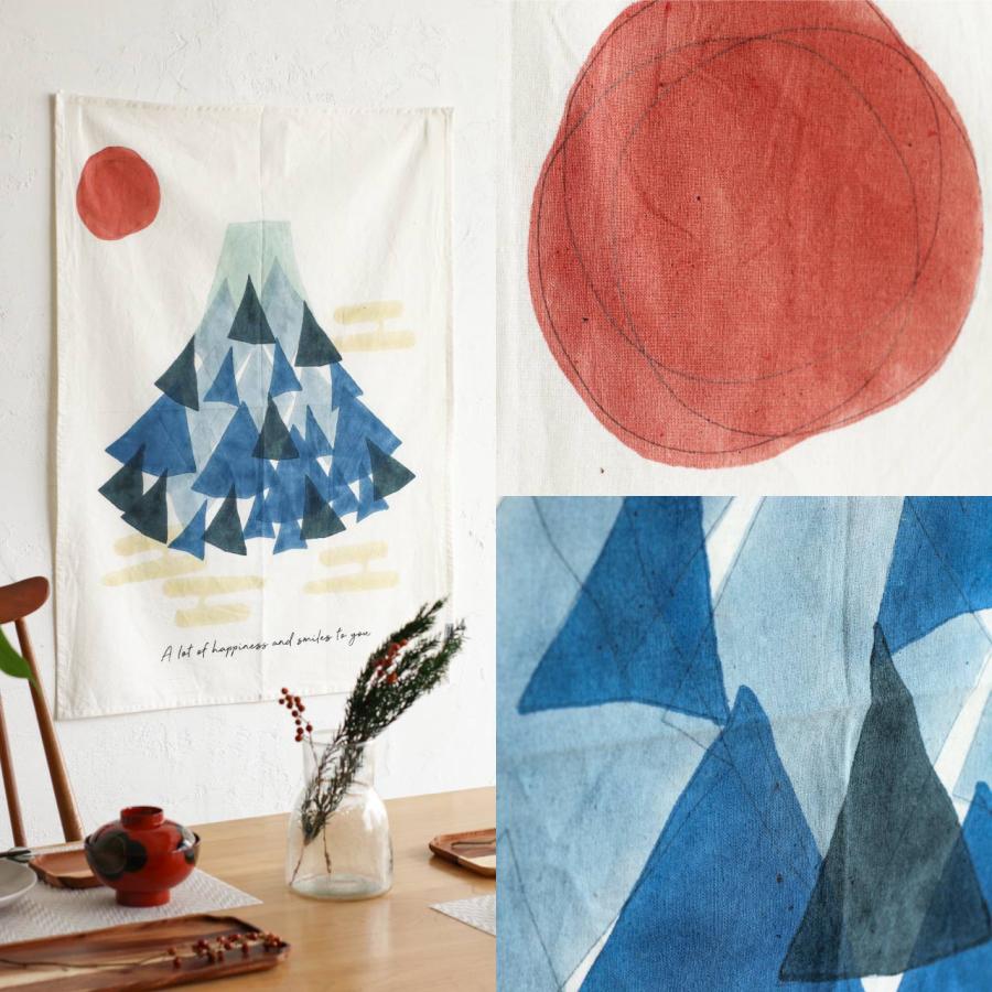 公式 新年 正月飾り 壁飾り ブロックプリント アンプレッシオン お正月タペストリー 富士山 クレエ IGF WPM : 1001592 : ファイブハンドレッドワークス - 通販 ...