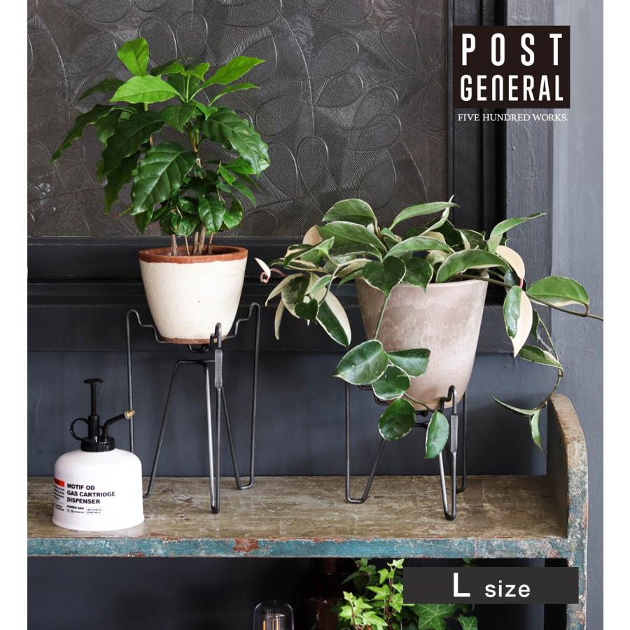 公式 植木鉢 フラワースタンド POST GENERAL / ポストジェネラル インダストリアルポットスタンド トリオ Lサイズ クレエ IGF : 1001672 : ファイブハンドレッド ...
