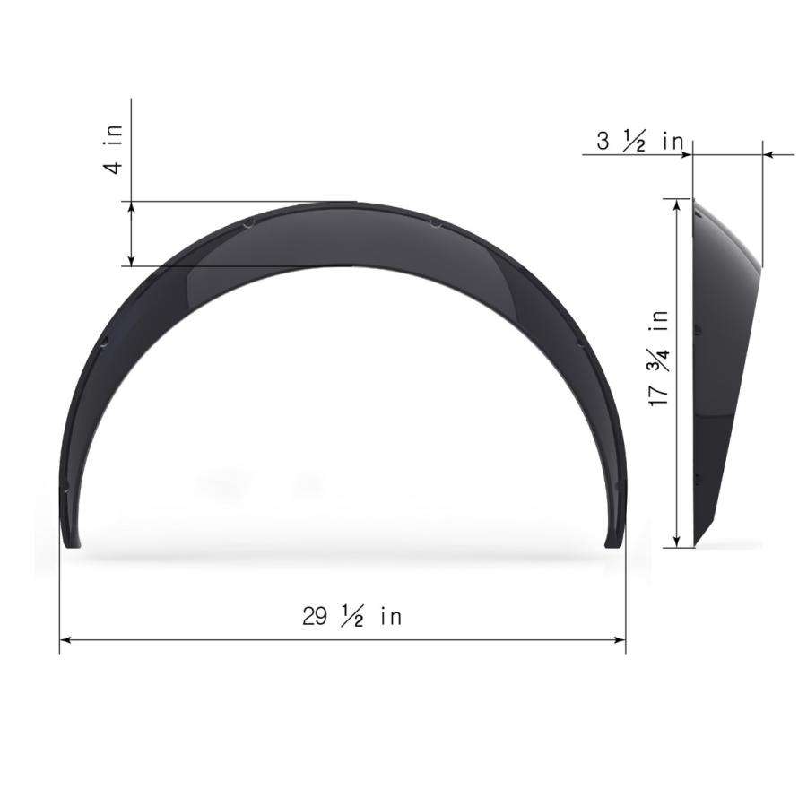 SUBARU オーバーフェンダー フォレスター SG5 90mm ABS製 Classic 付属品有 スバル Clinched : ジャパン ...