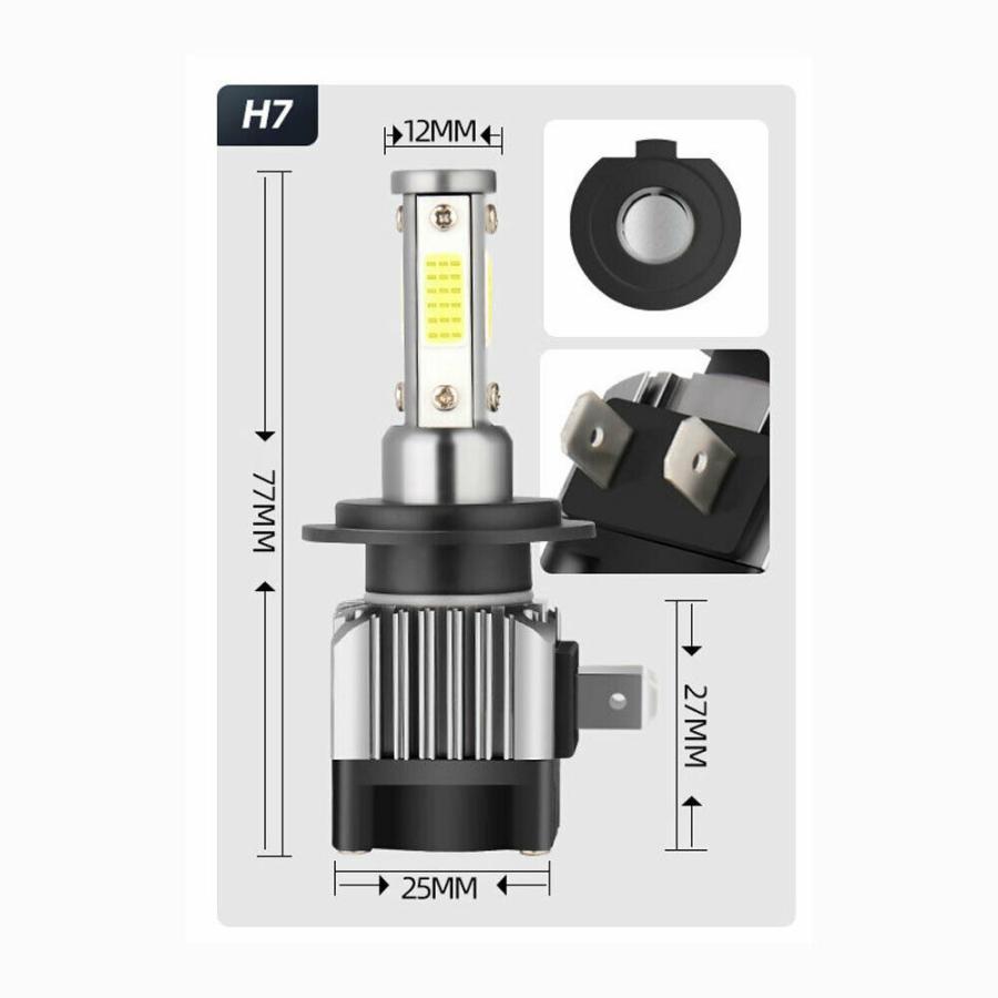 ヘッドライトバルブ ハイビーム 7シリーズ E65 E66 BMW H14.2〜 4面 LED H7 6000K 30000lm SPEVERT製 :NIE1F76:510supply2 ...