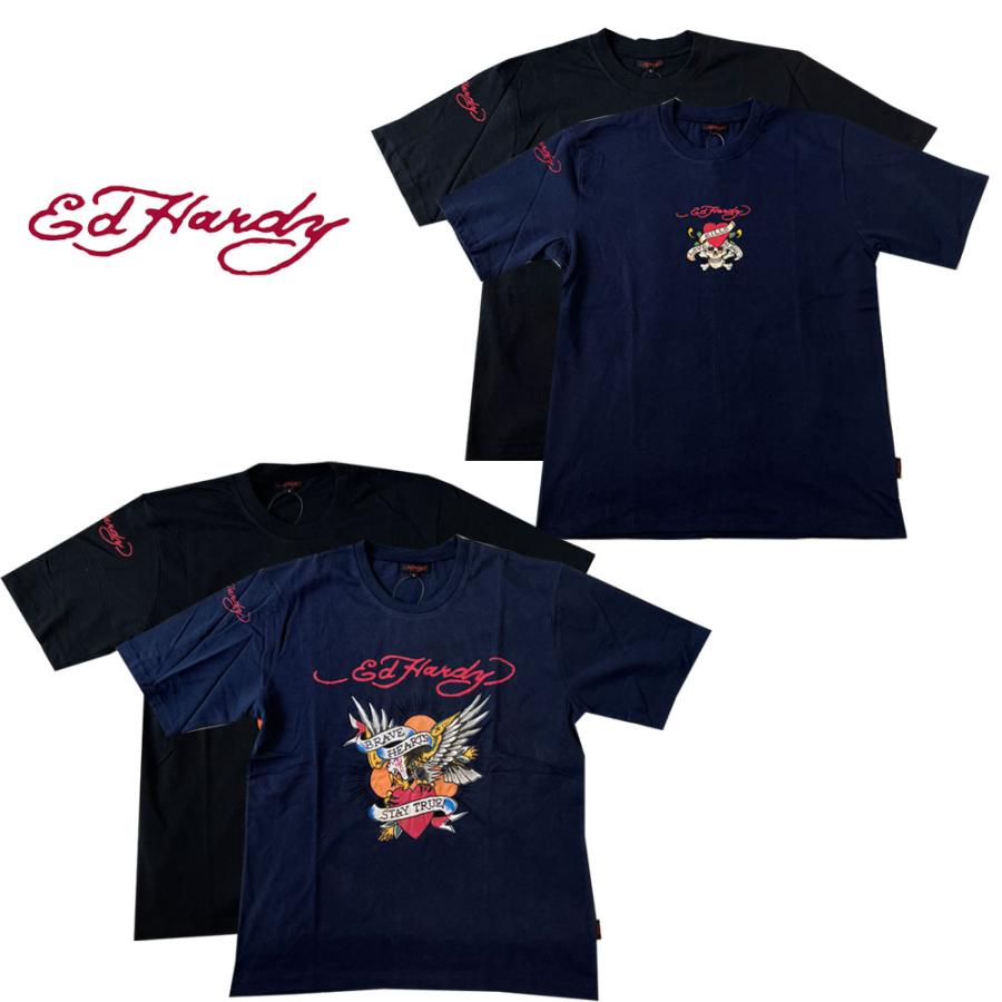 Ed Hardy エドハーディー ed hardy 長袖 Tシャツ ed106 ブラック ネイビー : 5445 Yahoo!店 - 通販 - Yahoo!ショッピング