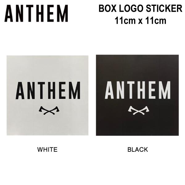 アンセム ANTHEM BOX LOGO STICKER ロゴステッカー シール スノーボード 板 ウィンタースポーツ スキー アウトドア ...