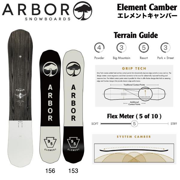 アーバー ARBOR Element Camber メンズ エレメント キャンバー スノーボード 板 マウンテン ツイン 正規品 ...