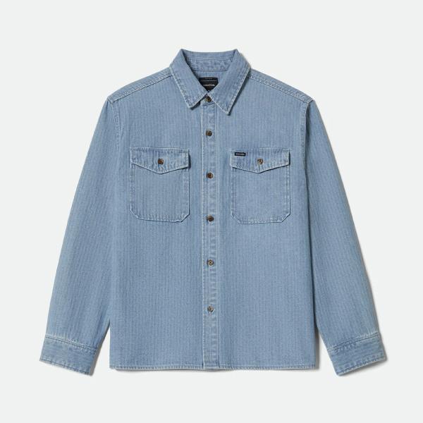 【BRIXTON】ブリクストン メンズ オーバーシャツ カーハート風 長袖トップス カジュアル スケートボード ストリート アウトドア ブリクストン BRIXTON メンズ オーバーシャツ ヘリンボーン カーハート