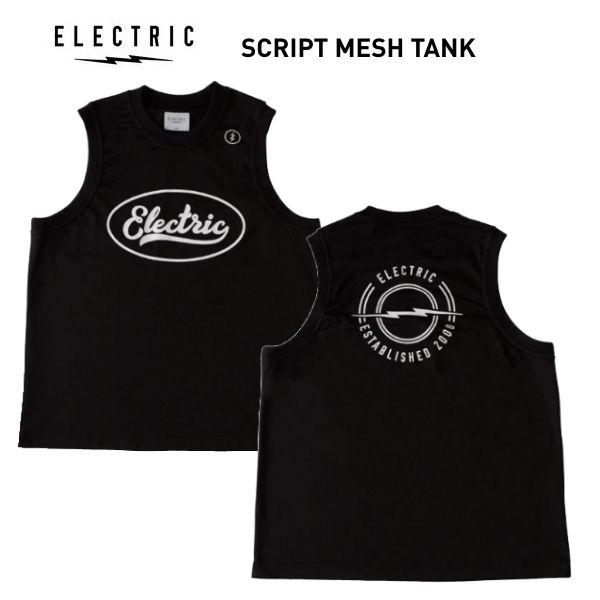 エレクトリック ELECTRIC SCRIPT MESH TANKメンズ タンクトップ トップス スケートボード ストリート スケボー ...