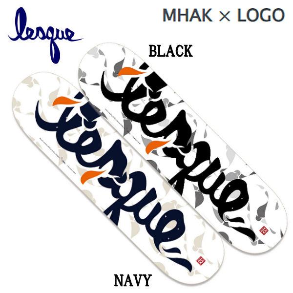 レスケ LESQUE MHAK × LOGO コラボ スケートボード スケート デッキ SKATE DECK SK8 スケボー 板 ...