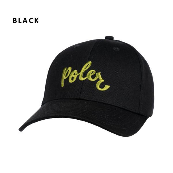 ポーラー POLER SCRIPT DAD HAT BLACK キャップ ユニセックス キャンプ サイクロプス ギア アウトドア スケートボード スノーボード 帽子 正規品 : 54TIDE ...