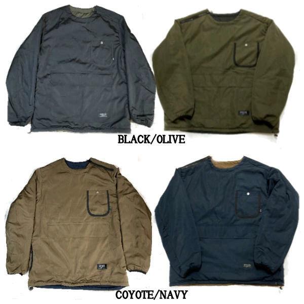 ポーラー POLER REVERSIBLE NYLON PUFF CREW リバーシブル アノラック