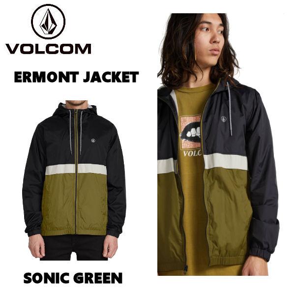 ボルコム VOLCOM ERMONT JACKET メンズ ジャケット ジャンパー フードジャケット アウター M・L SONIC GREEN ...