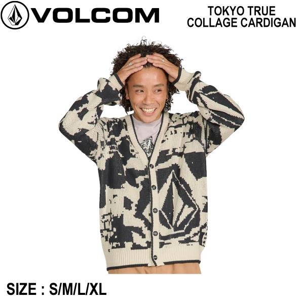 ボルコム VOLCOM TOKYO TRUE COLLAGE CARDIGAN メンズ レディース ユニセックス カーディガン ジャカード織り ...