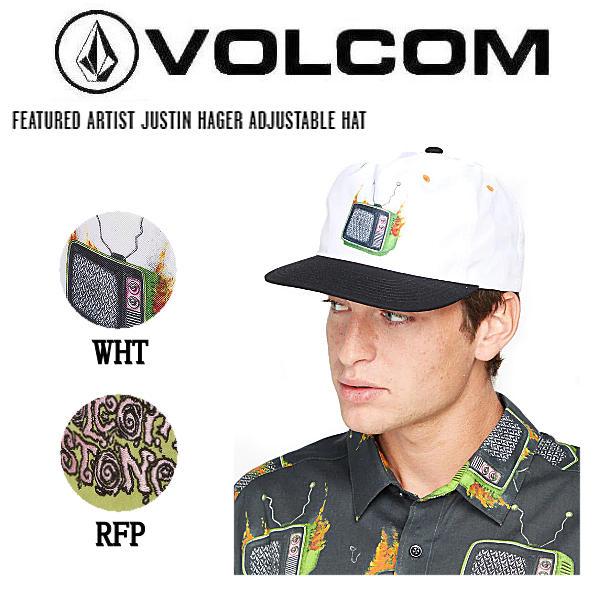 ボルコム VOLCOM FEATURED ARTIST JUSTIN HAGER ADJUSTABLE HAT アジャスタブルハット キャップ ...