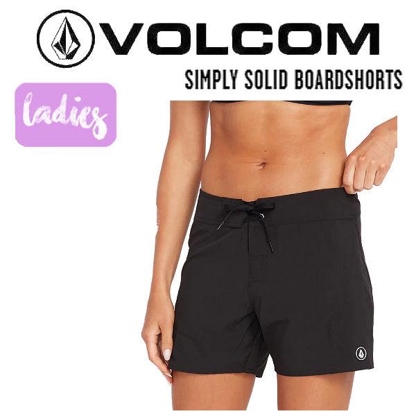 ボルコム VOLCOM SIMPLY SOLID BOARDSHORTS レディース ボードショーツ サーフトランクス 海 サーフィン ...