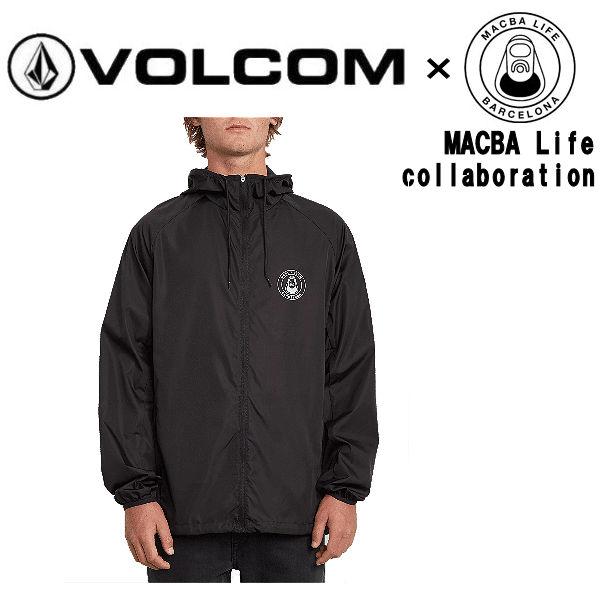 ボルコム VOLCOM MBLxVLCM WINDBREAKER MACBA Life コラボ メンズ ウインドブレーカー スケートボード ...
