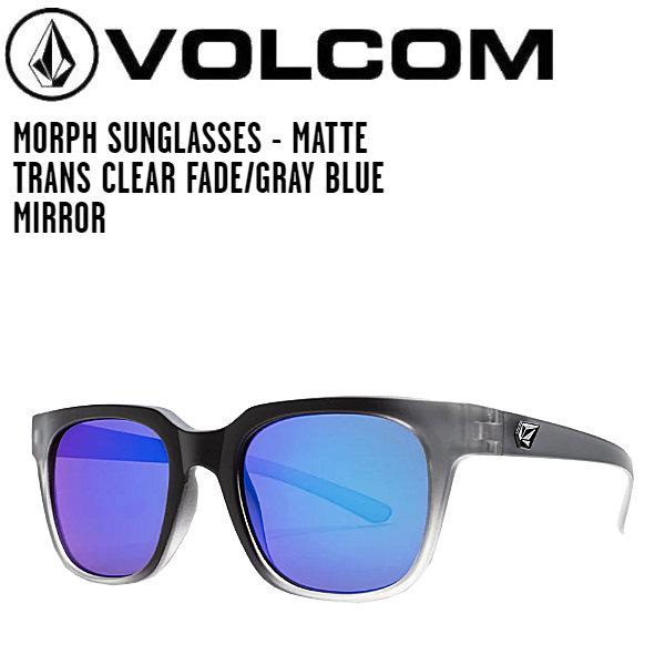 ボルコム VOLCOM MORPH SUNGLASSES - MATTE TRANS CLEAR FADE/GRAY BLUE MIRROR サングラス スノーボード スケートボード ...