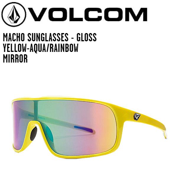 ボルコム VOLCOM MACHO SUNGLASSES GLOSS YELLOW-AQUA/RAINBOW MIRROR サングラス ...