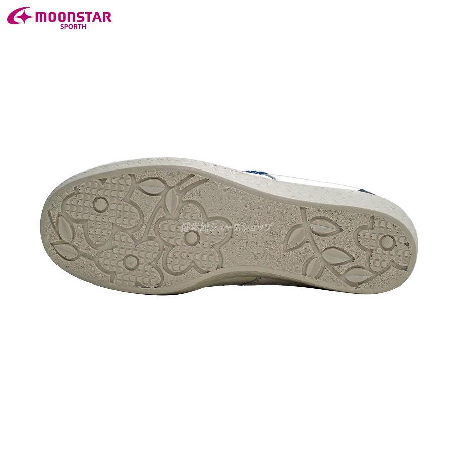 ムーンスター スポルス レディース シューズ 靴 SP2401 4E ホワイトC 月星 MOON STAR ダブルクッション 日本製 撥水加工 ファスナー装着 軽量 : 健歩館ヤフー店 ...