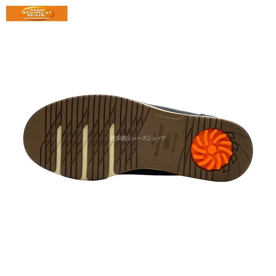 アサヒ メディカルウォーク メンズ 靴 ウォーキングシューズ WK M039 ブラック KV78552 3E 天然皮革 レザースニーカー 内側 サイドファスナー : 健歩館ヤフー店 - 通販 ...