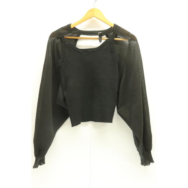 AMERI レディースニット セーター F BOLERO SHEER KNIT/AMERI/F/黒 ブラック【中古】 :1-242222026639:古着のオーバーフロークロージング - 通販 ...