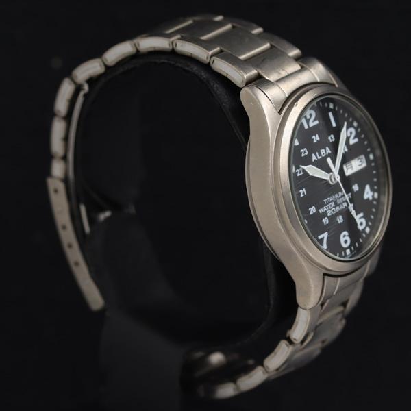 稼働 セイコー アルバ 7N43-0AE0 QZ 黒文字盤 デイデイト メンズ腕時計 KRH 2000000 NSK : 5980watch - 通販 - Yahoo!ショッピング