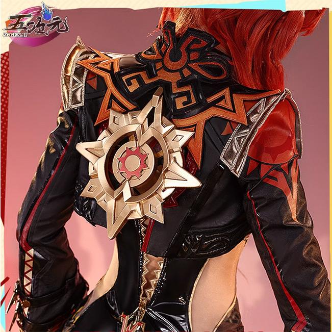 三分妄想 原神 コスプレ マーヴィカ 炎神 衣装 ※ウィッグ 靴 三分妄想 原神 コスプレ マーヴィカ 炎神 衣装 ※ウィッグ 靴