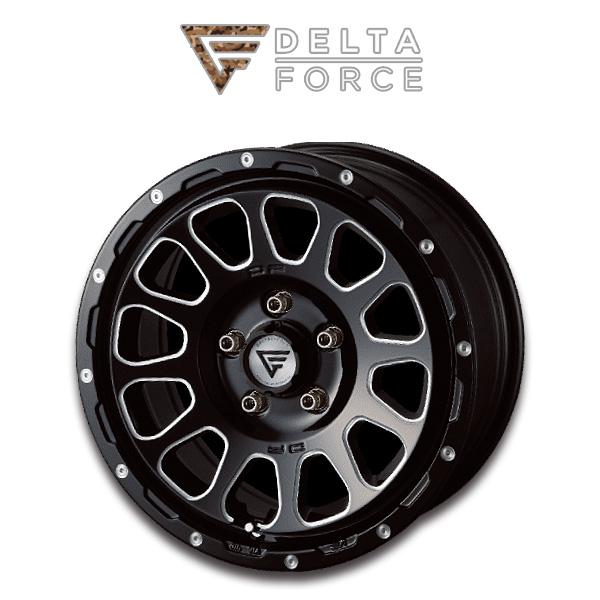 ミツビシ デリカD:5 DELICA D:5 後期 『ホイール4本セット』 DELTA FORCE OVAL デルタフォース オーバル 16x7.0J 5/114.3 ET35 ブラック ...