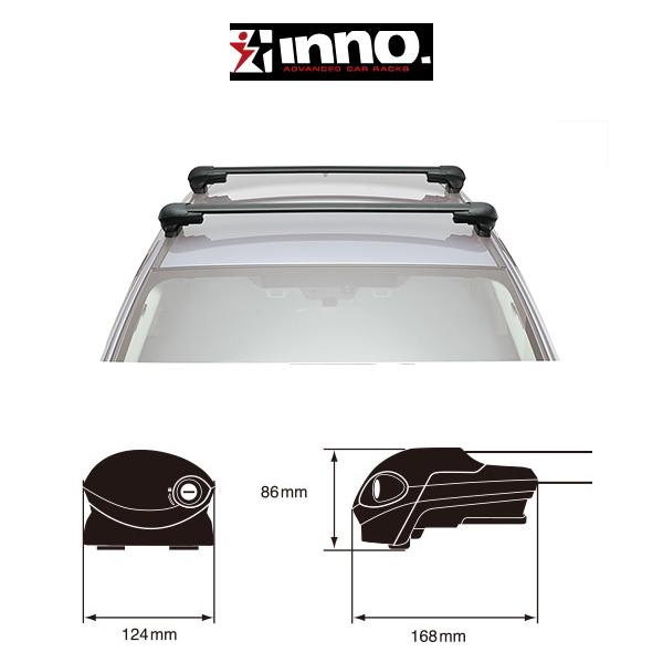 INNO SUBARU スバル LEVORG レヴォーグ エアロベース フラッシュタイプ システムキャリア 『車種別セット』 キャリアラック ...