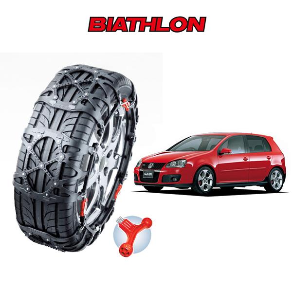 バイアスロン タイヤチェーン クイックイージー BIATHLON Quick easy VW ゴルフ5 GOLF5 1KAXW QE11 QE11L : 6DEGREES-ONLINE ...